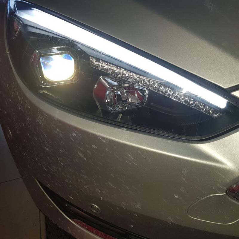 Μπροστινά Φανάρια Set Για Ford Focus 15-18 TRU DRL Tube Lights Led Φλας ...