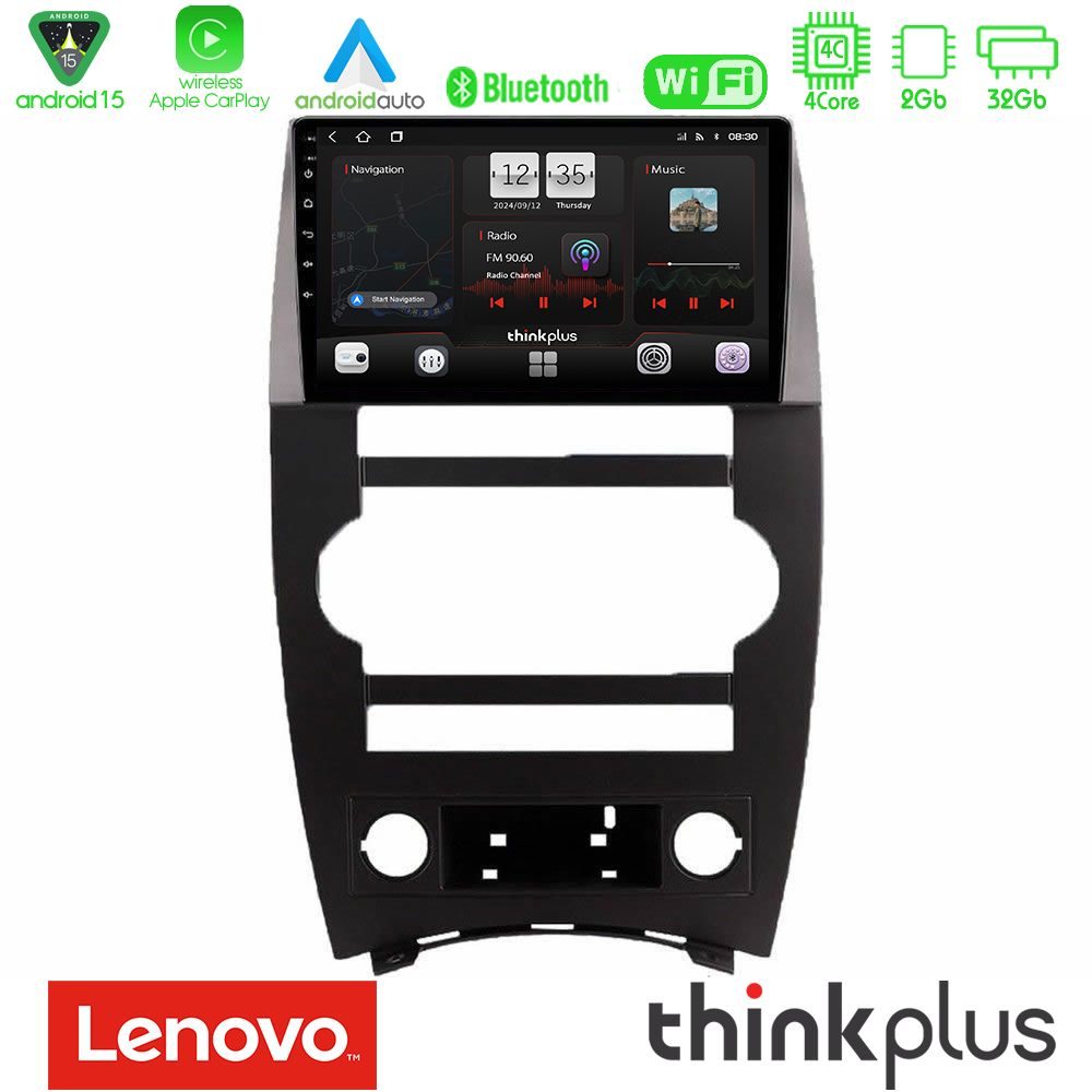 Lenovo Thinkplus Series 4Core Android15 2+32GB Jeep Commander 2007-2008 ...