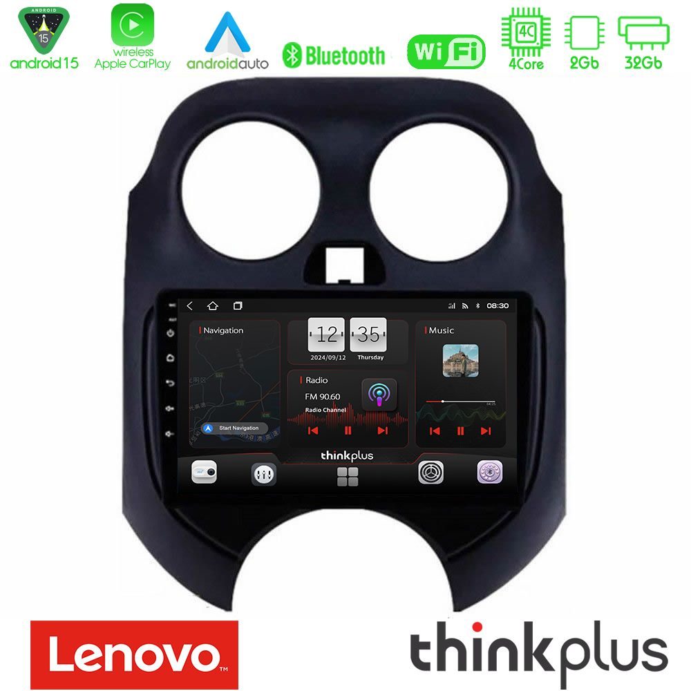 Lenovo Thinkplus Series 4Core Android15 2+32GB Nissan Micra 2011-2014 ...