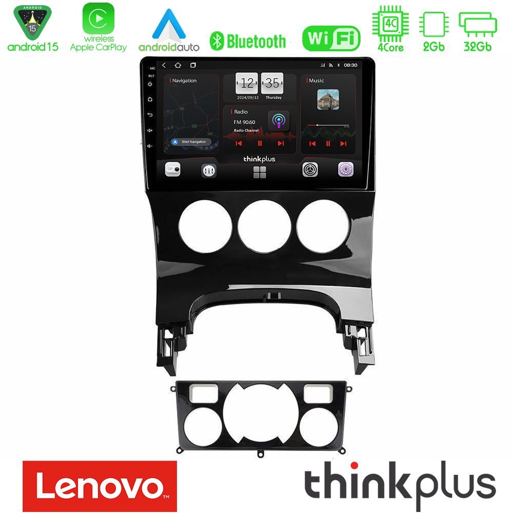 Lenovo Thinkplus Series 4Core Android15 2+32GB Peugeot 3008 AUTO A/C ...