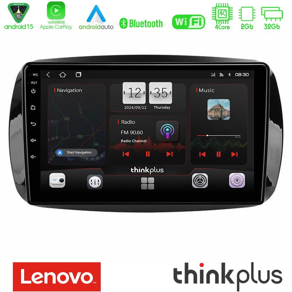 Lenovo Thinkplus Series 4Core Android15 2+32GB Smart 453 Navigation ...