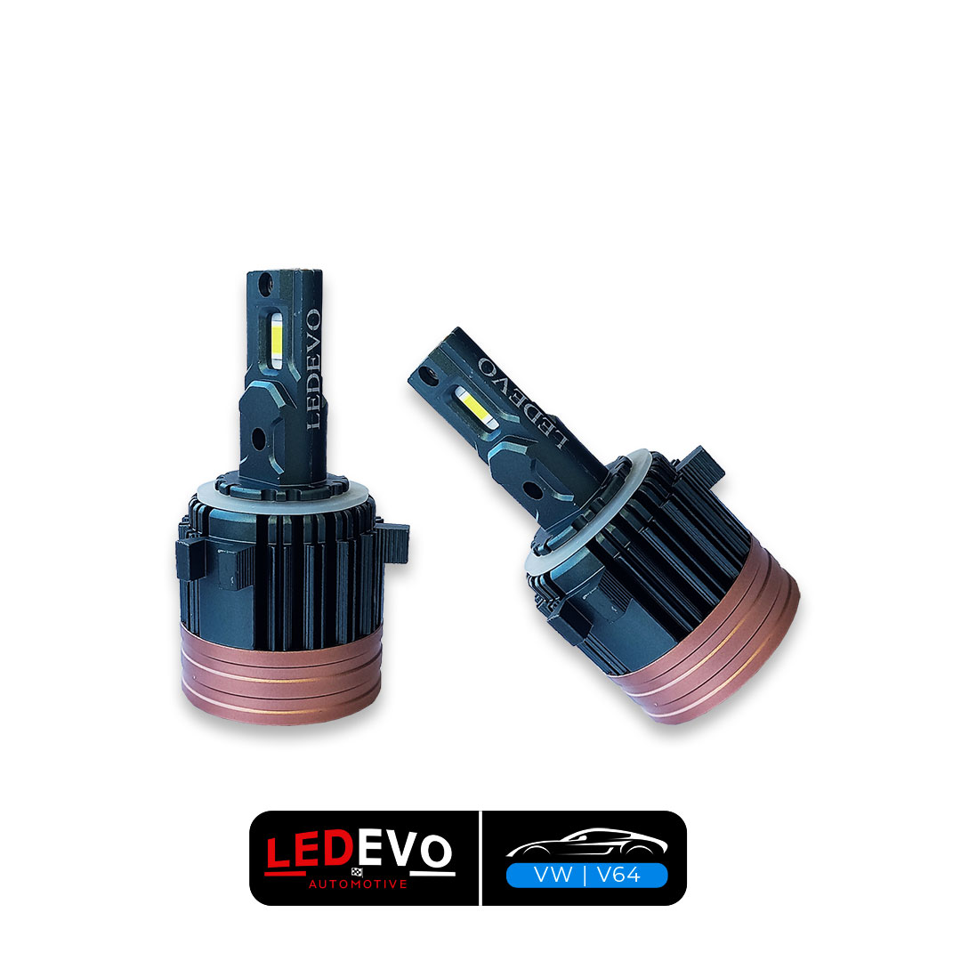 LED HEADLIGHTS FOR VW MODELS CAN BUS 10000LM 9-30V LEDEVO V64 • KIMPIRIS.GR